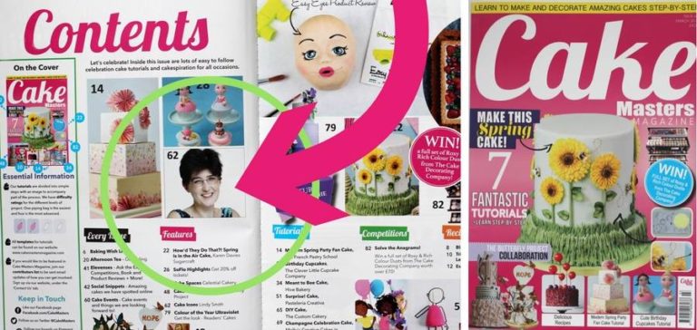 Cake Master's Magazine feature Lindy Smith as this months Cake Icon