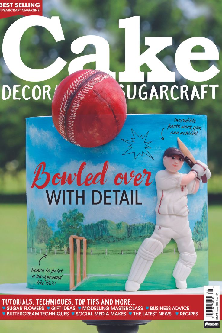 Cricket celebration cake - a look at the design process by Lindy Smith